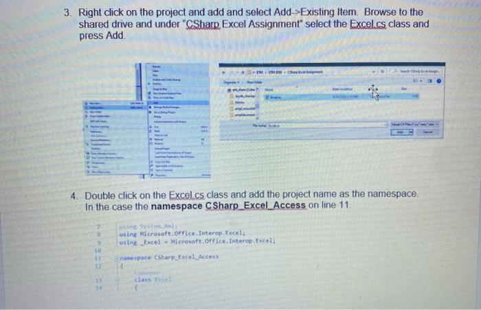 Solved Please complete in Visual Studio using c# programming | Chegg.com