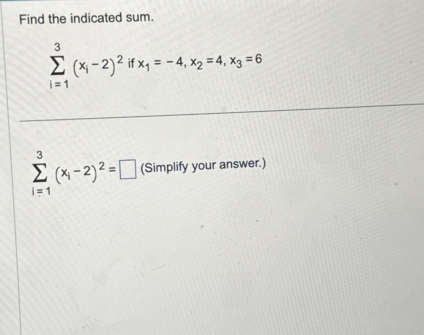 Solved Find the indicated | Chegg.com