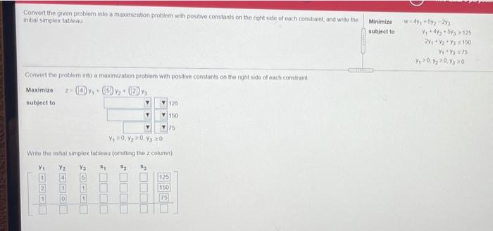 Solved Convert the given problem into a maximization problem | Chegg.com