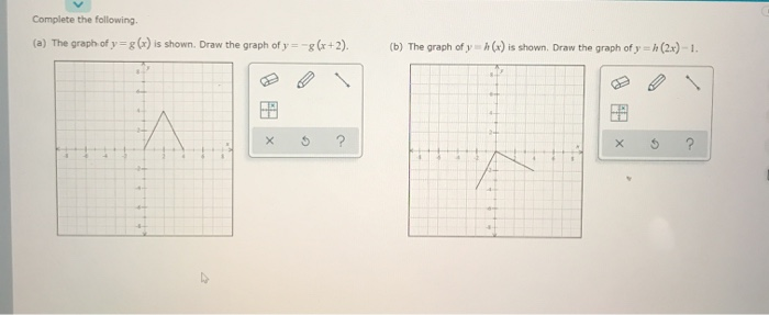 Solved Complete the following (a) The graph of y=g() is | Chegg.com