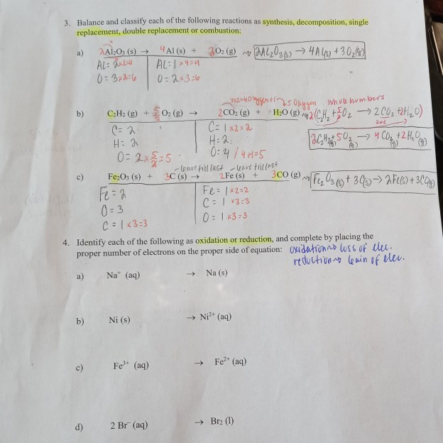 Solved what is the classification for problems in 3? also, | Chegg.com
