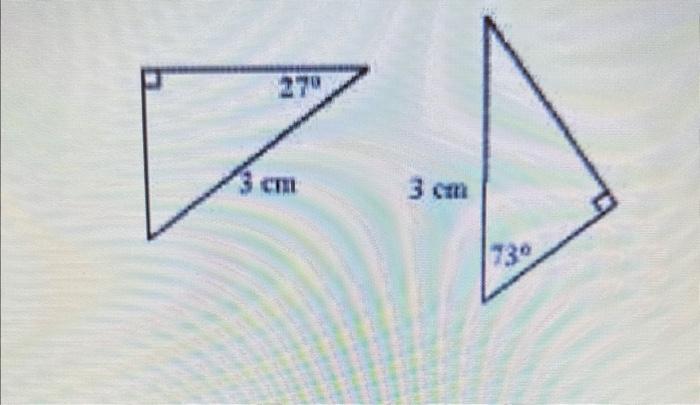 Solved Determine whether the triangles below are congruent. | Chegg.com
