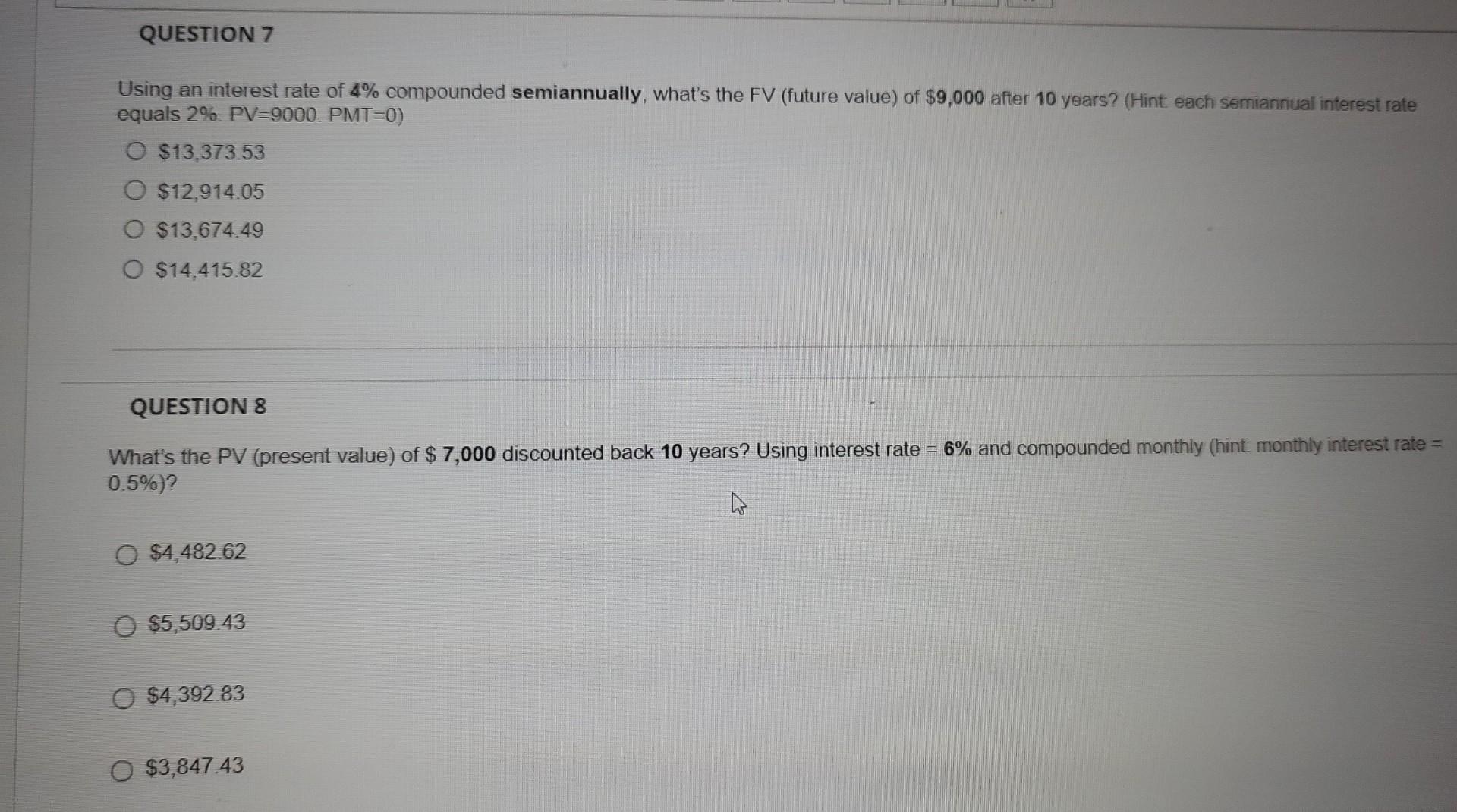 Solved Using an interest rate of 4% compounded semiannually, | Chegg.com