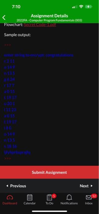 Solved Assignment Details 2022FA - Computer Program | Chegg.com
