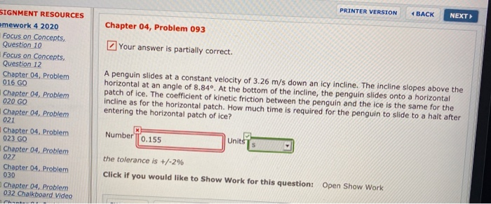 Solved PRINTER VERSION « BACK NEXT Chapter 04, Problem 093 | Chegg.com