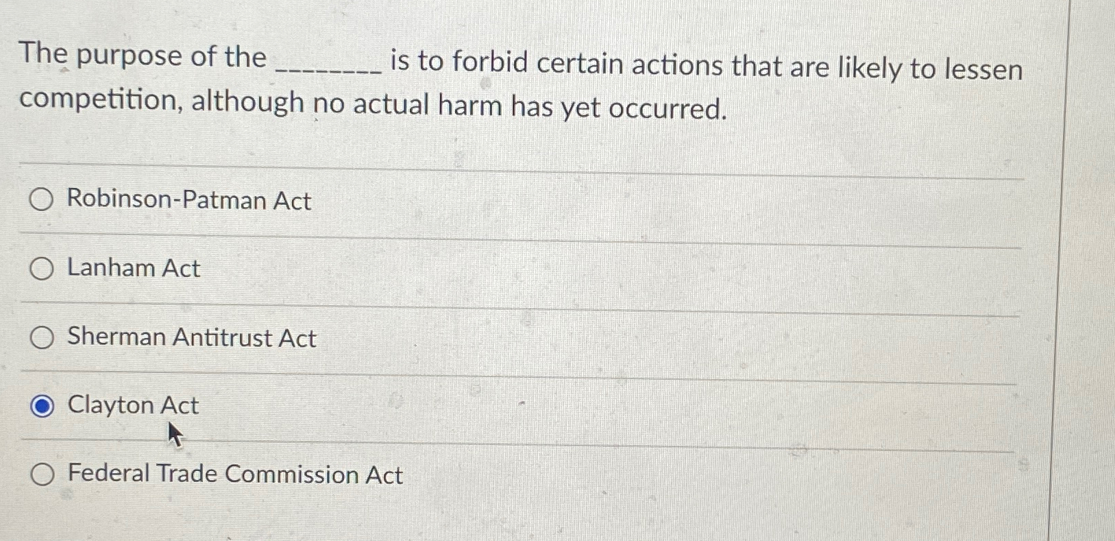 Solved The purpose of the is to forbid certain actions that | Chegg.com