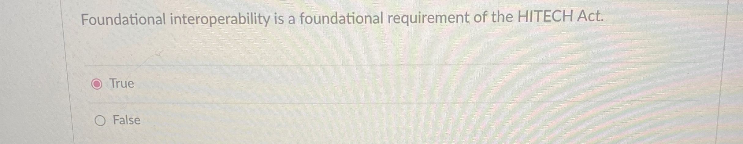 Solved Foundational interoperability is a foundational | Chegg.com