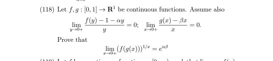 Solved (118) Let f,g:[0,1]→R1 be continuous functions. | Chegg.com