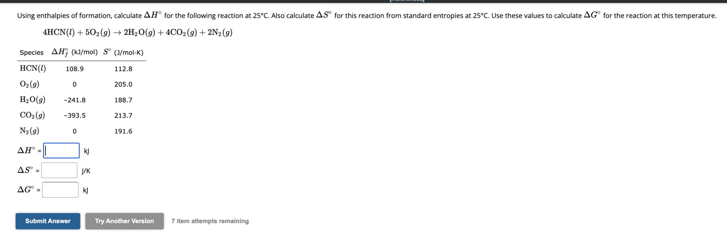 Solved Using enthalpies of formation, calculate ΔH° ﻿for the | Chegg.com