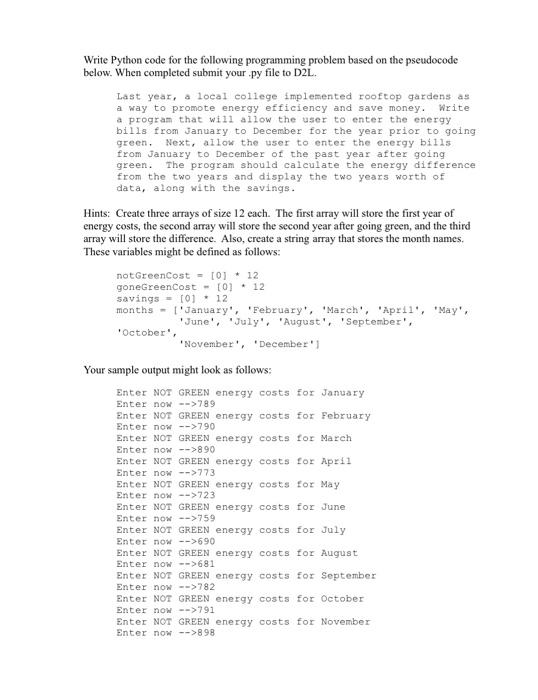 Solved Write Python Code For The Following Programming