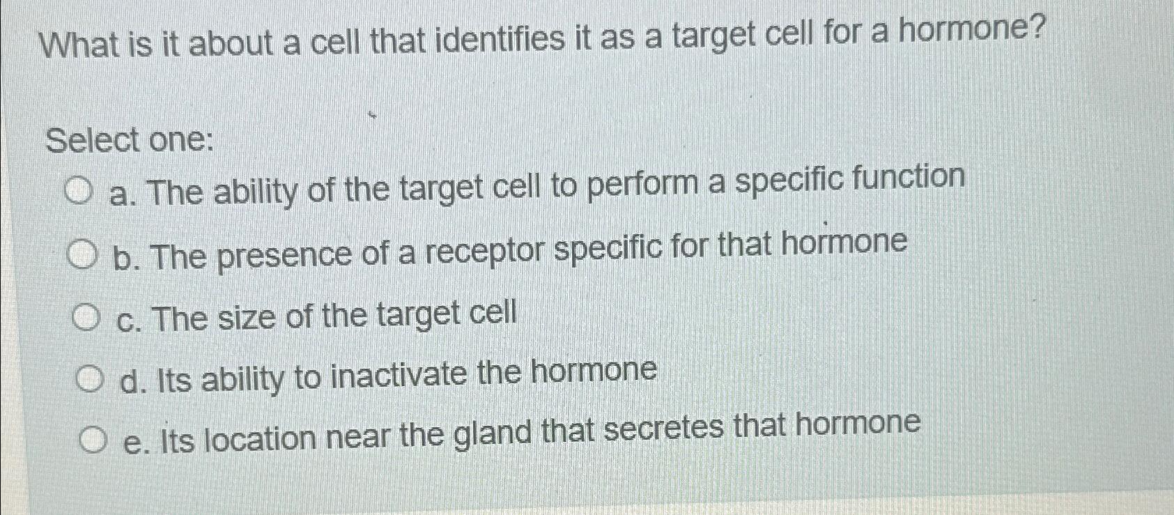Solved What is it about a cell that identifies it as a | Chegg.com