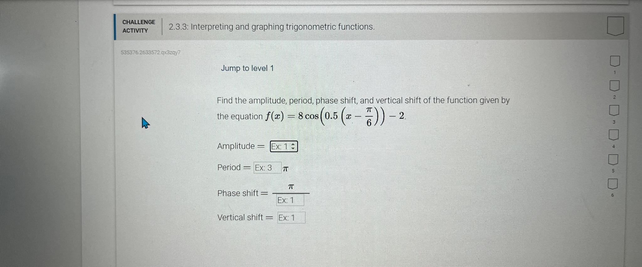 Solved CHALLENGEACTIVITY2.3.3: Interpreting and graphing | Chegg.com Solved CHALLENGEACTIVITY2.3.3: Interpreting and graphing | Chegg.com