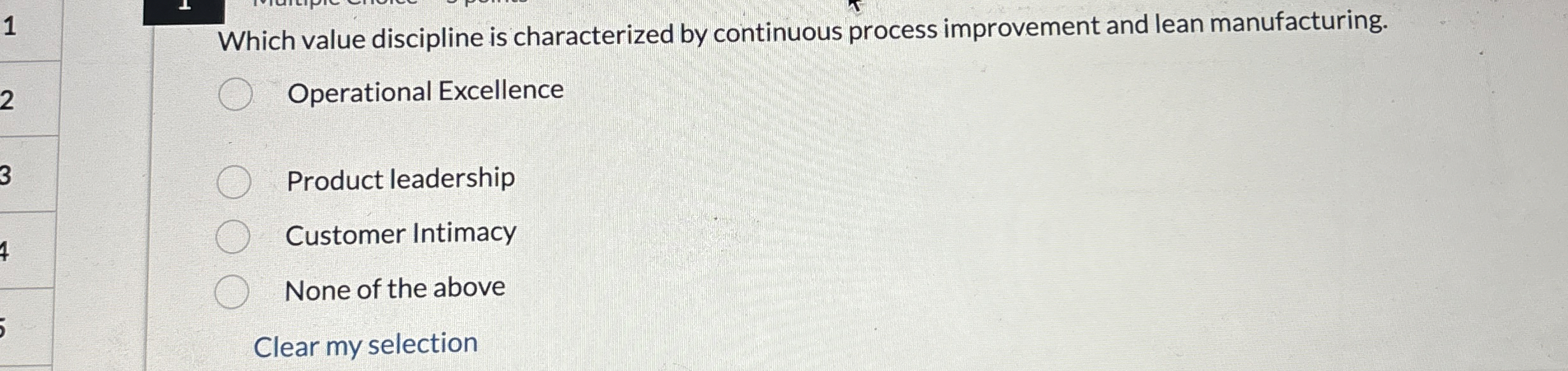Solved Which value discipline is characterized by continuous | Chegg.com