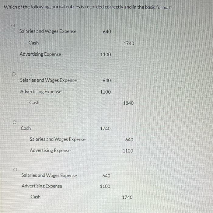 Solved Which of the following journal entries is recorded | Chegg.com