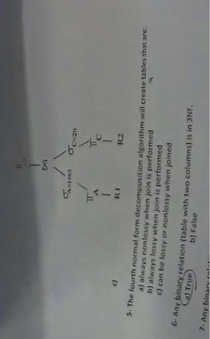 Solved c) Ird normat form d) aCNF e) sth normat form 4. For | Chegg.com