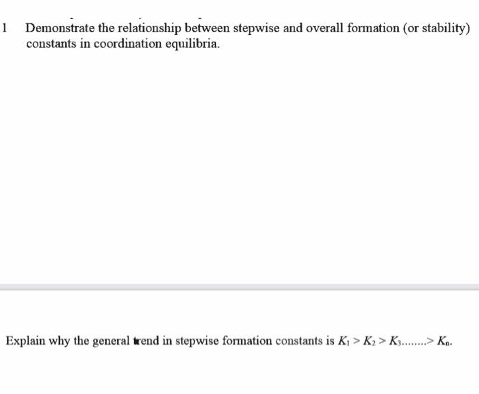 Solved Demonstrate the relationship between stepwise and | Chegg.com