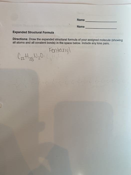 Solved Name Name Expanded Structural Formula Directions: | Chegg.com