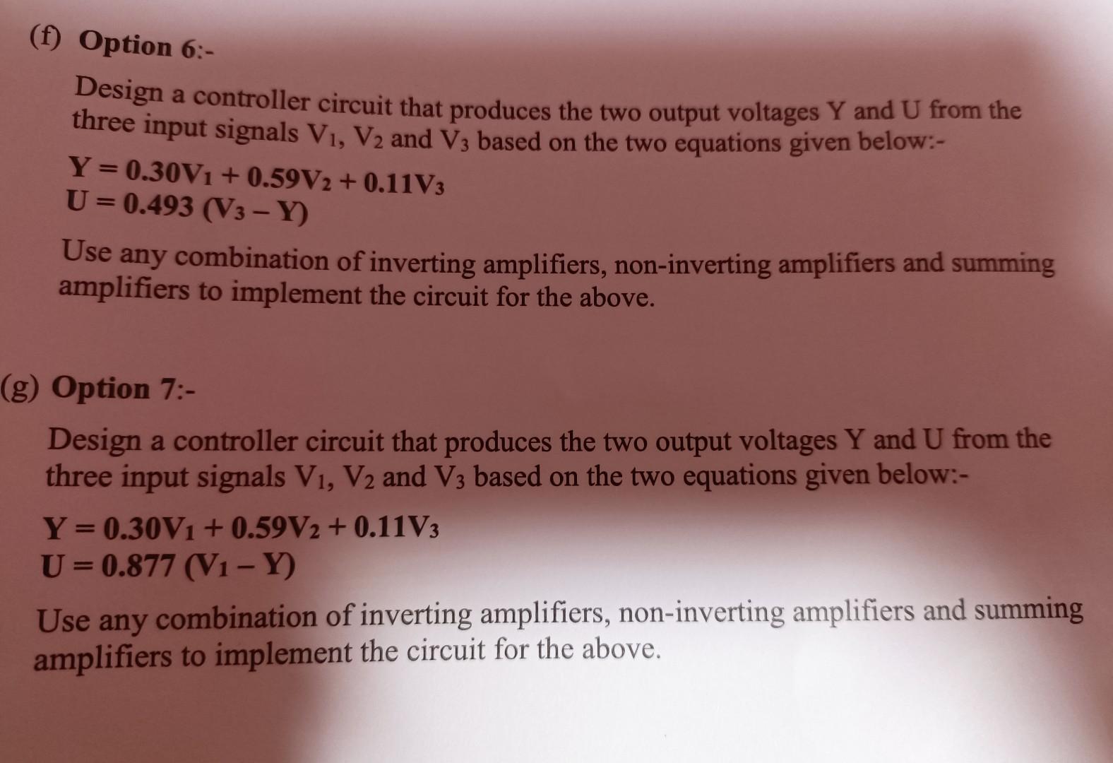 Solved how to draw the inverting amplifier circuit &non | Chegg.com