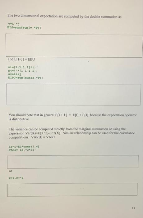 Solved Practice 4 Joint Discrete Expectation In This