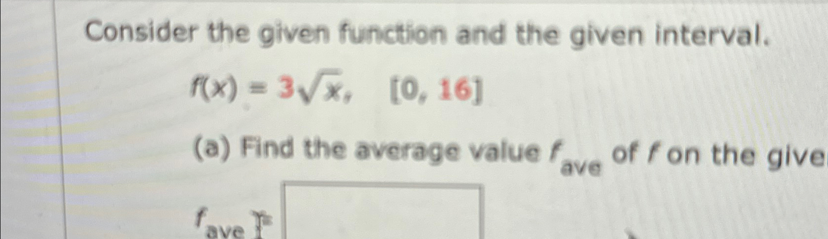 Solved Consider the given function and the given | Chegg.com