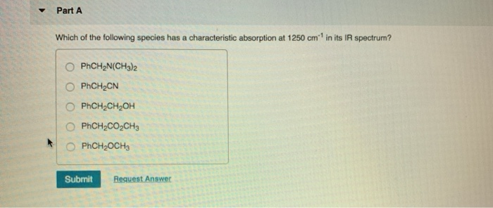 Solved Part A Which of the following species has a | Chegg.com