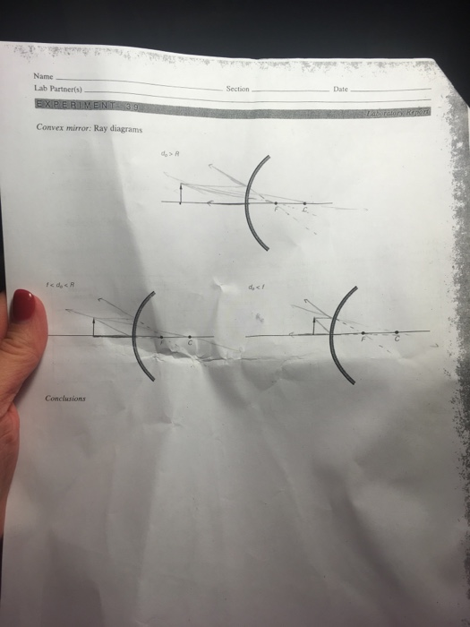 Solved Name Lab Partners) - EXPERIMENT 39 Section Date | Chegg.com