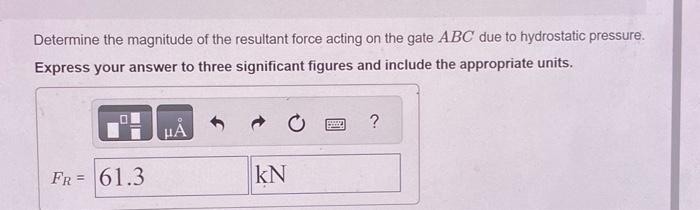 Solved Consider the gate shown in (Figure 1). The gate has a | Chegg.com