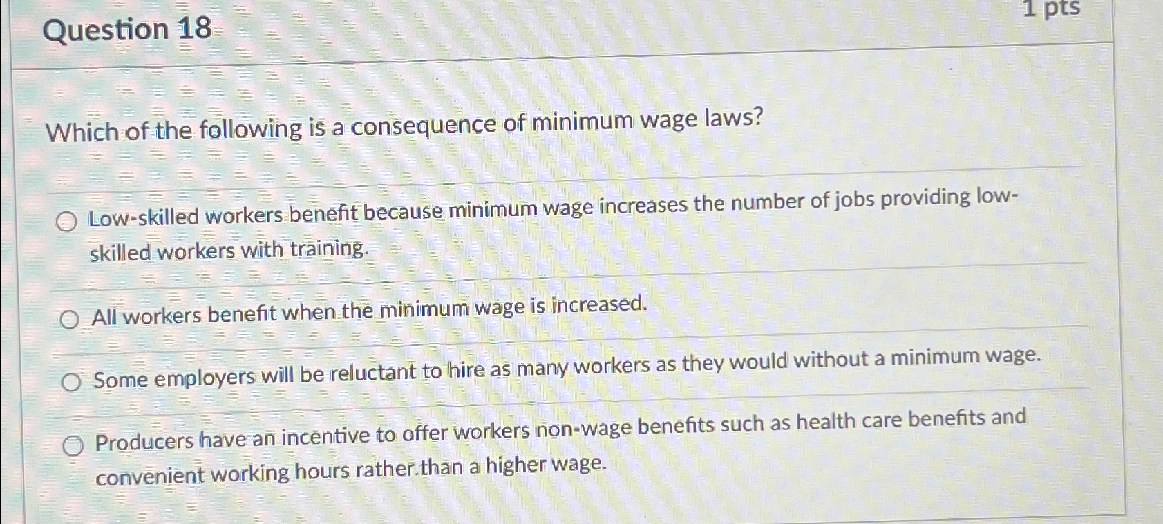 Solved Question 18Which of the following is a consequence of | Chegg.com