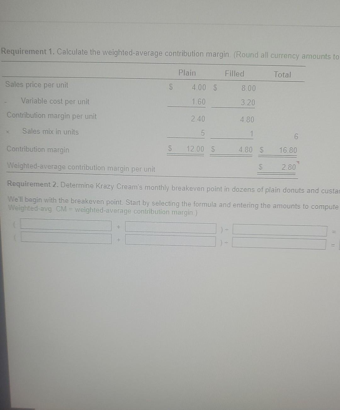 Solved Requirement 1. Calculate the weighted-average | Chegg.com