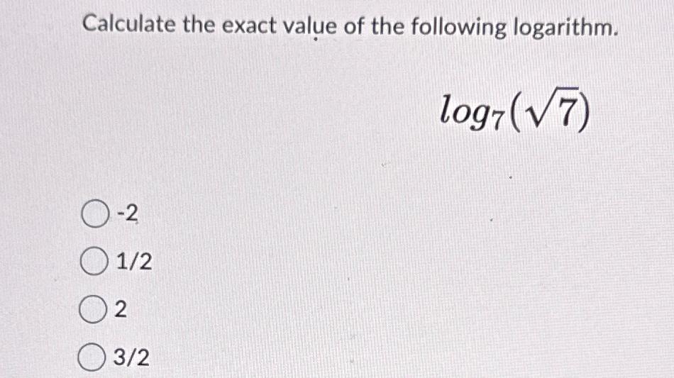 Solved Calculate the exact value of the following | Chegg.com