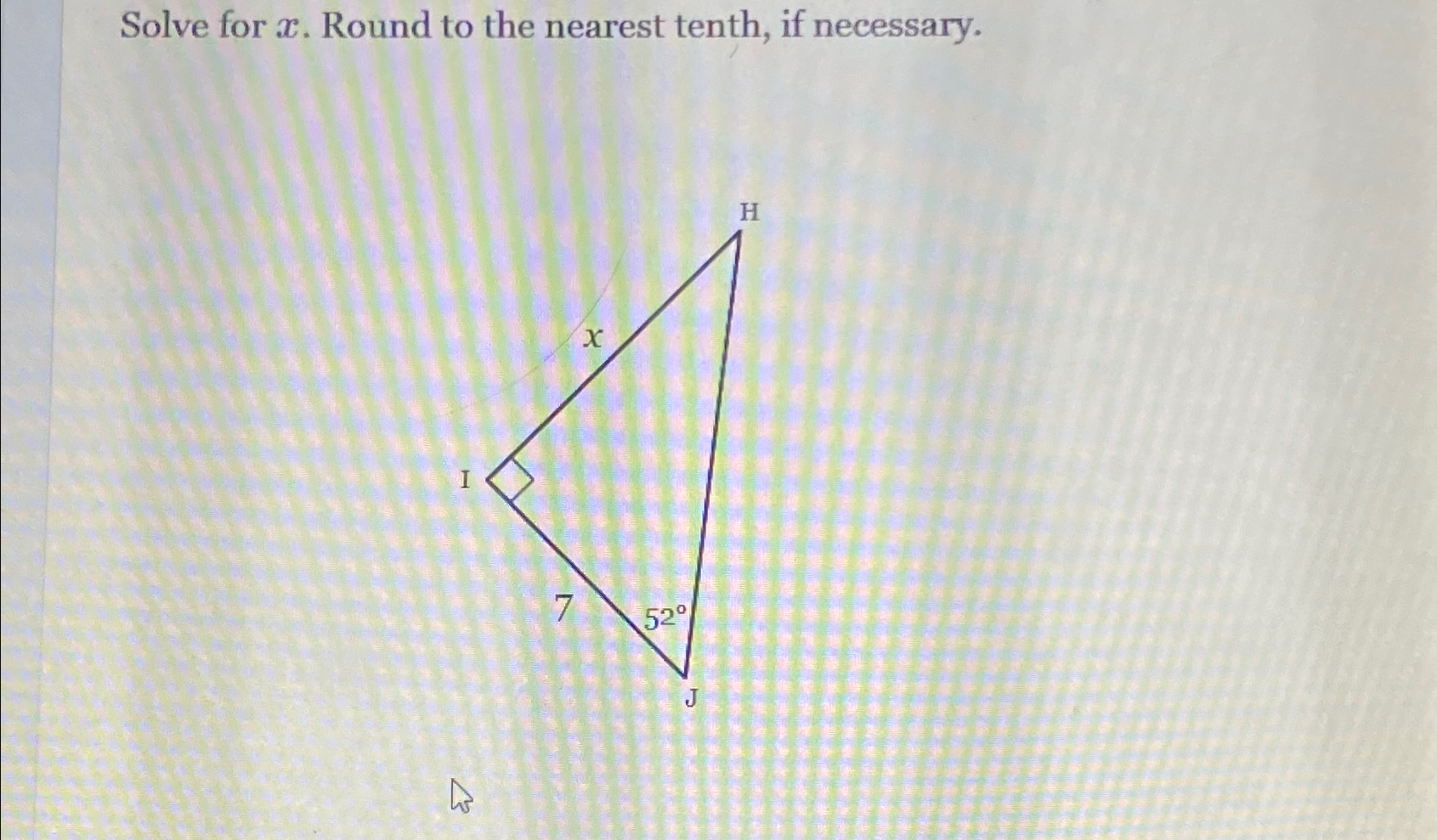 Solved Solve for x. ﻿Round to the nearest tenth, if | Chegg.com