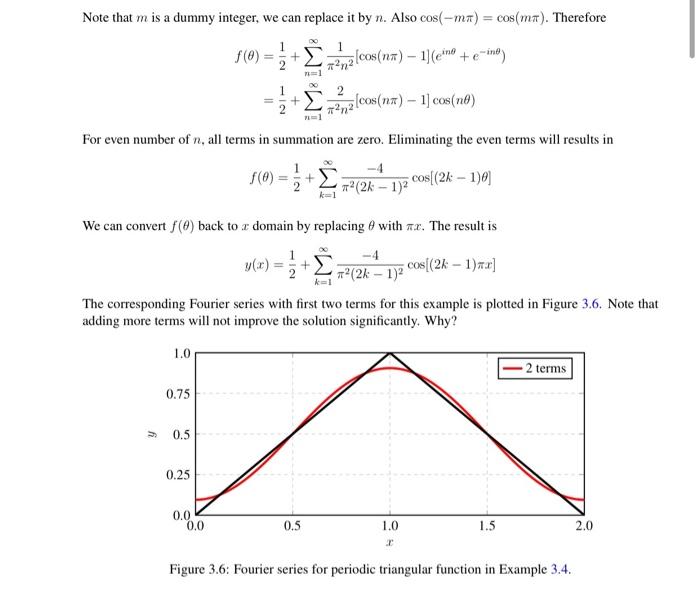 Solved Problem 3.3. For periodic triangular function shown | Chegg.com