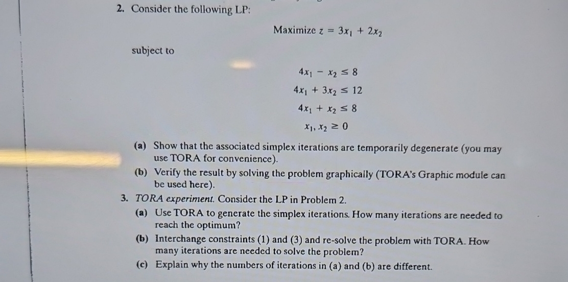 Solved Consider the following LP: ﻿Maximize z=3x1+2x2subject | Chegg.com