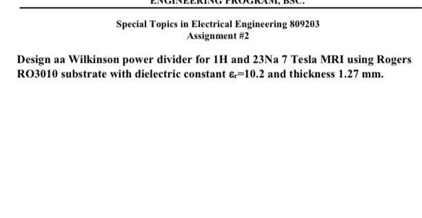 Solved Special Topics in Electrical Engineering 809203 | Chegg.com