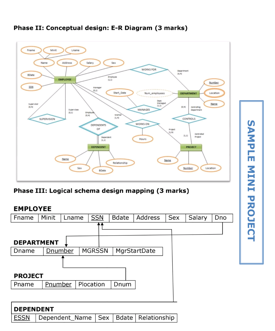Solved COMPANY DATABSE (SAMPLE) In this section we describe | Chegg.com