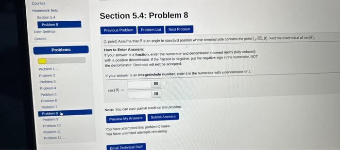 Solved How to Enter Answers: It your answer is a traction, | Chegg.com