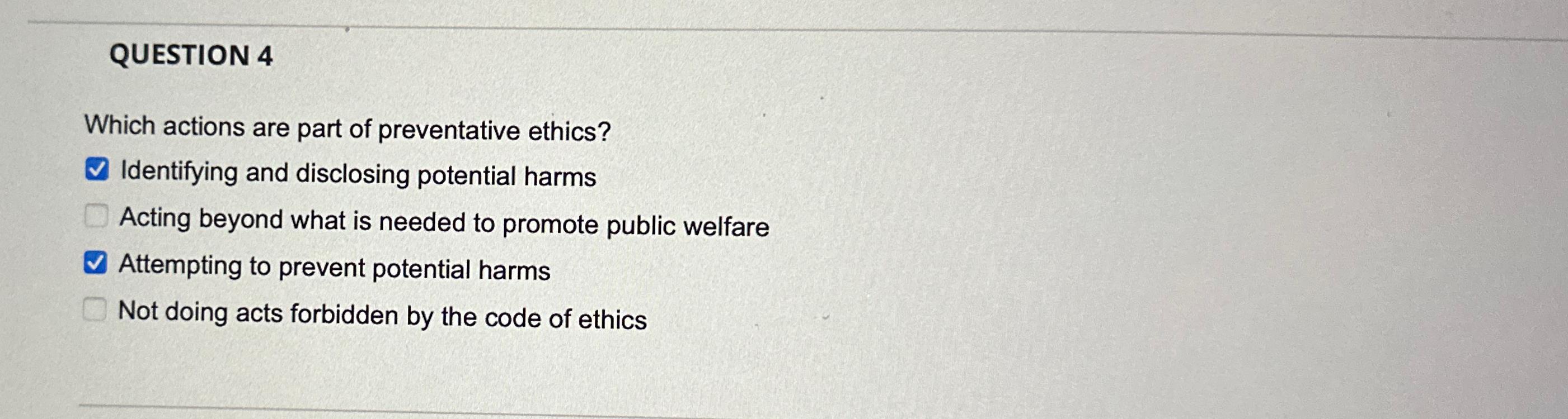 Solved QUESTION 4Which actions are part of preventative | Chegg.com