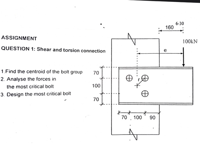 Solved 6-30 160 ASSIGNMENT QUESTION 1: Shear and torsion | Chegg.com