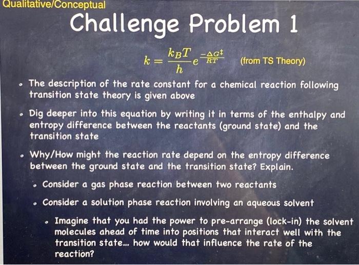 Solved Qualitative/Conceptual Challenge Problem 1 . The | Chegg.com