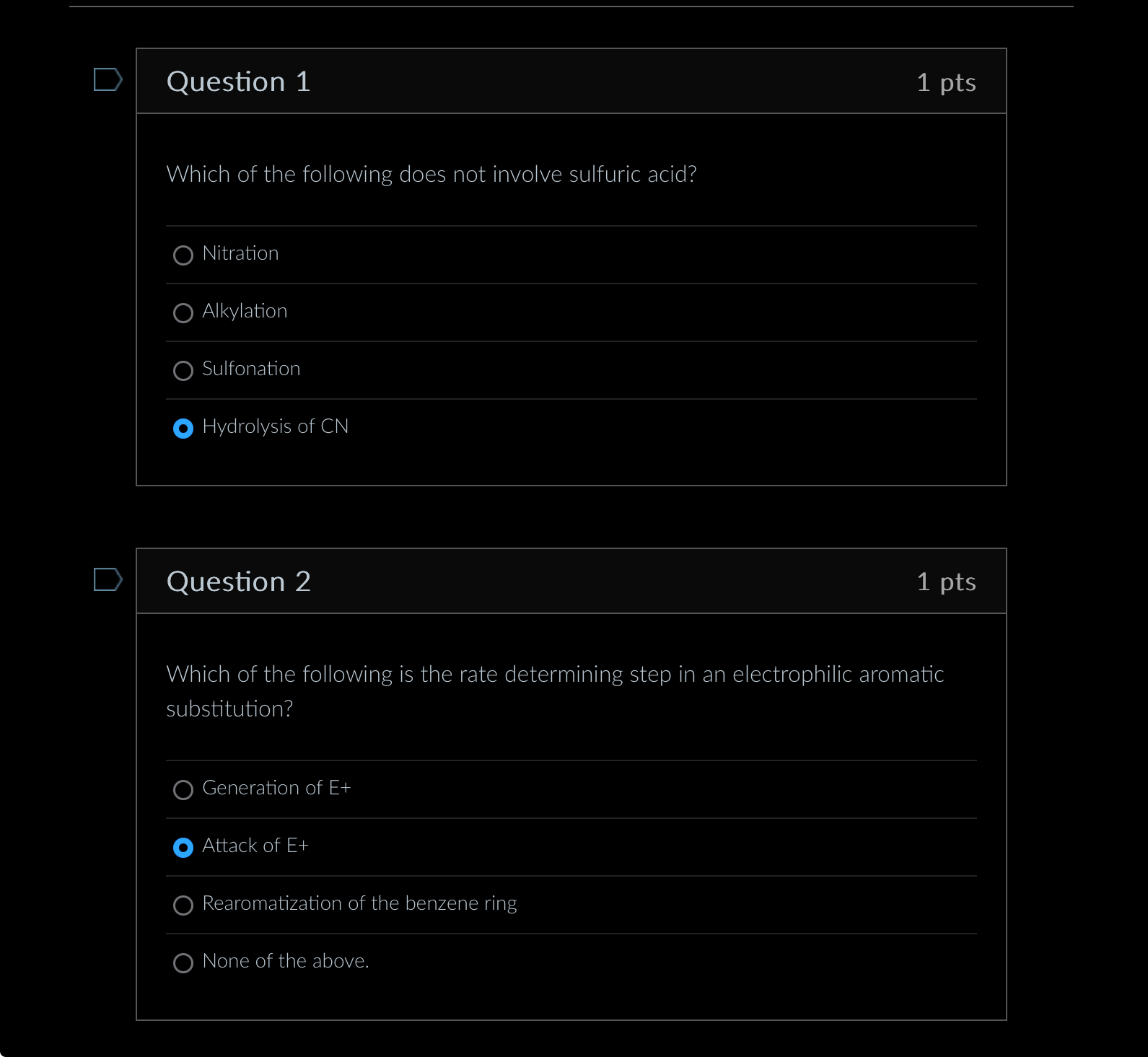 Solved Question 1Which of the following does not involve | Chegg.com