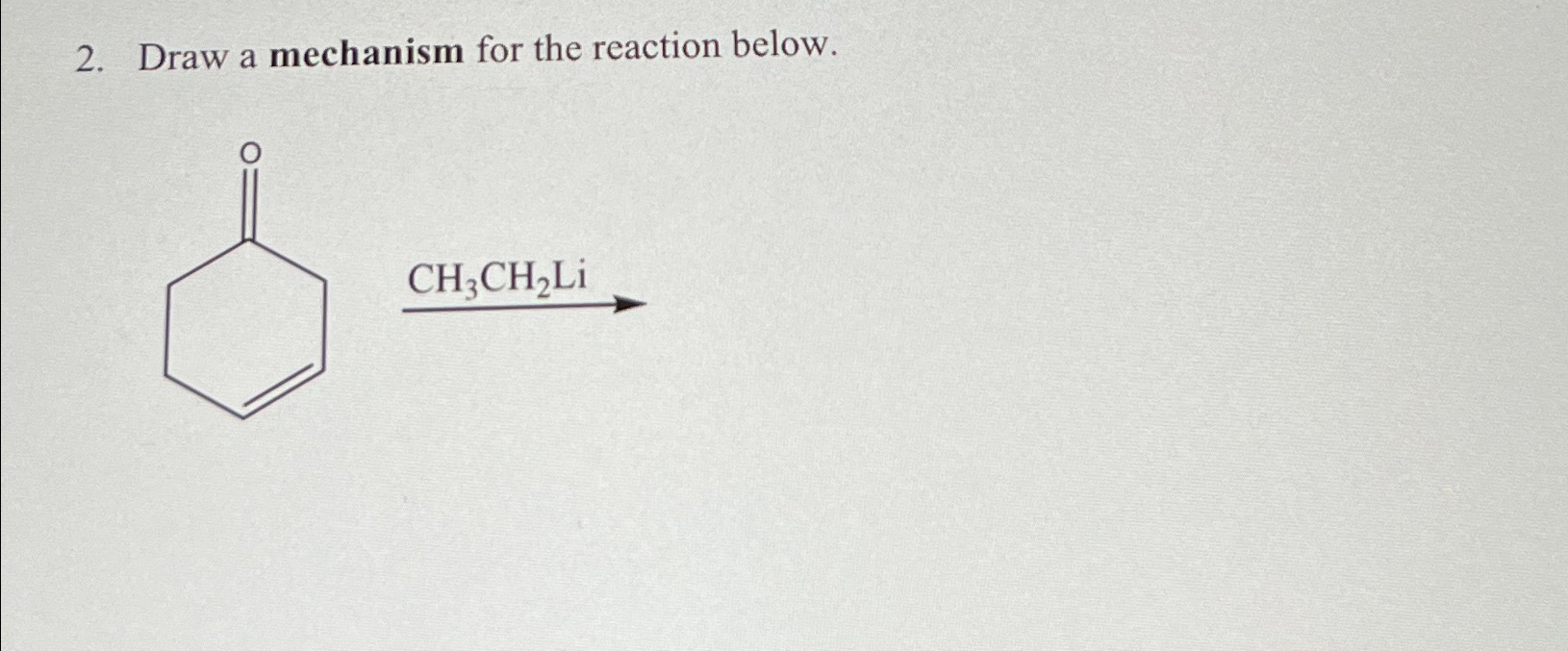 Solved Draw a mechanism for the reaction below. | Chegg.com