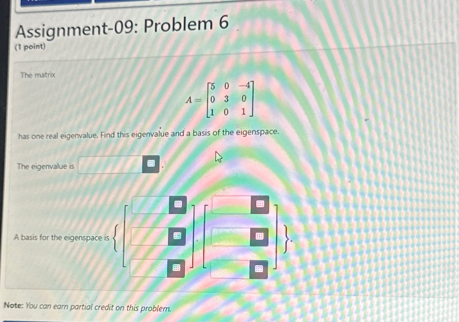 Solved Assignment-09: Problem 6(1 ﻿point)The | Chegg.com