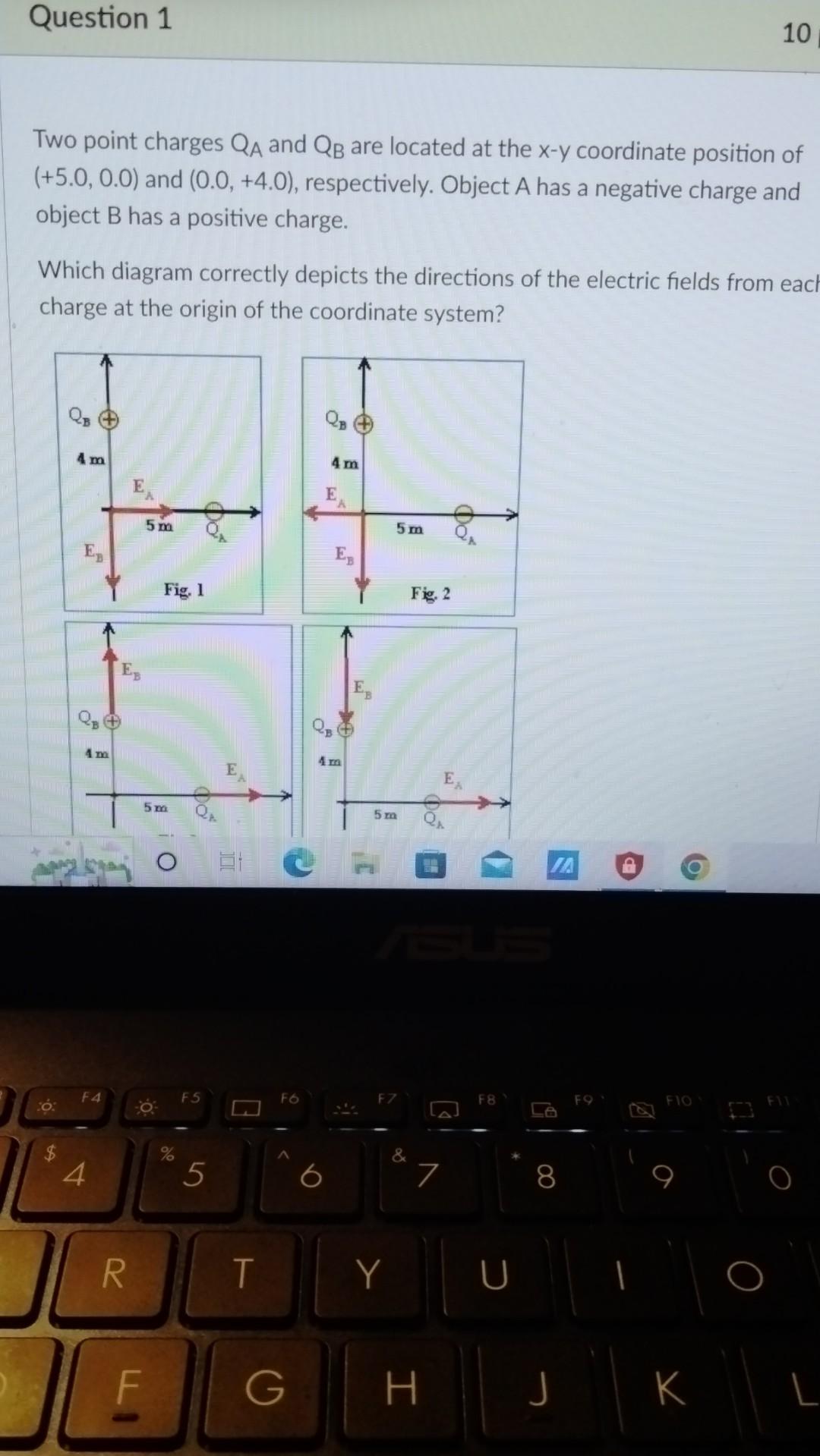 Solved Two point charges QA and QB are located at the x−y | Chegg.com