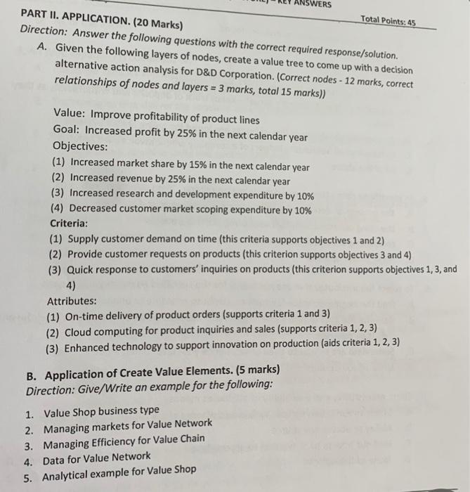 Solved Direction Answer The Following Questions With The