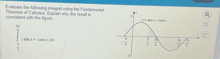 Solved Evaluate the following integral using the Fundamental | Chegg.com