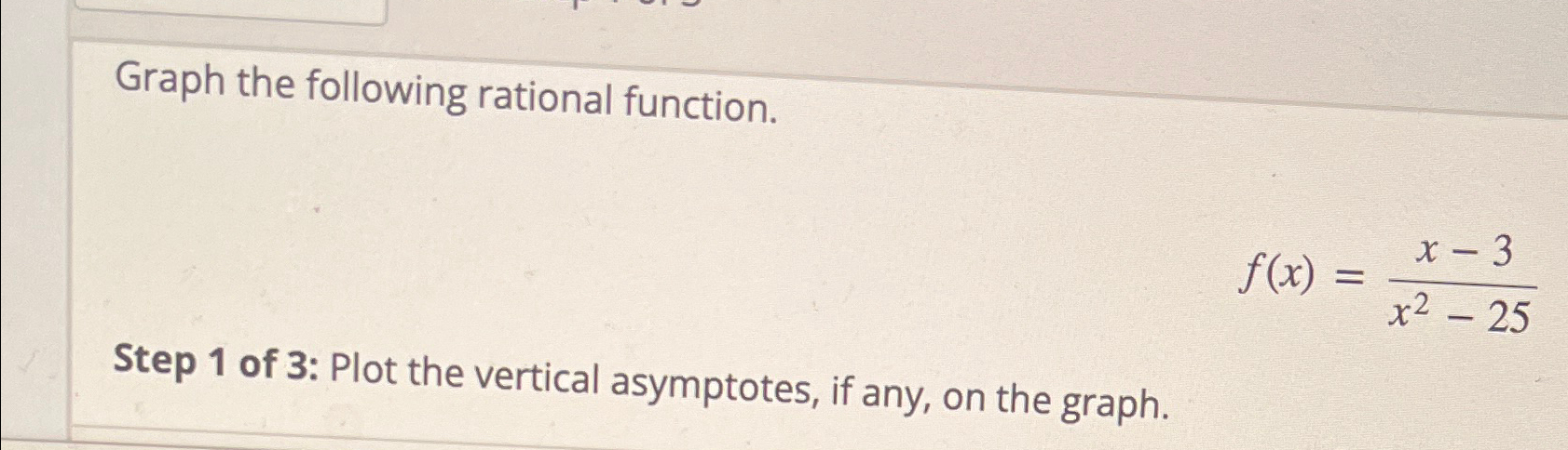 Solved Graph the following rational | Chegg.com