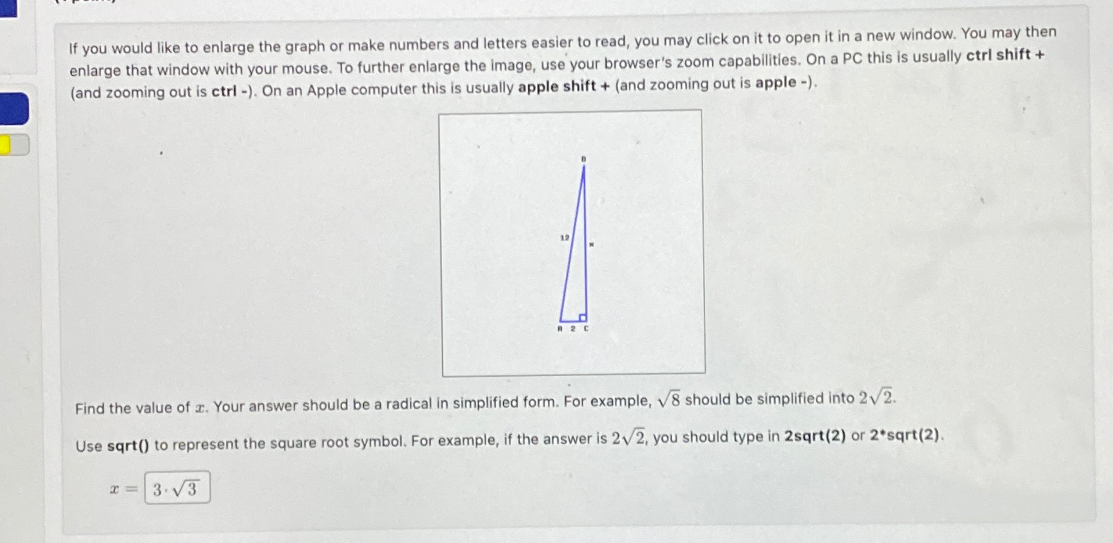 Solved If you would like to enlarge the graph or make | Chegg.com