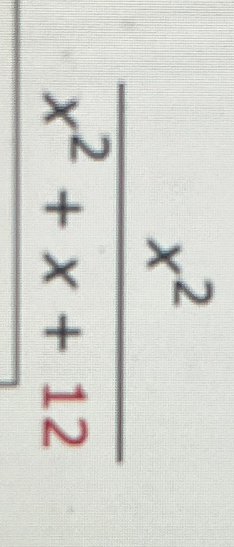 x2x2+x+12 ﻿Partial fraction decomposition | Chegg.com