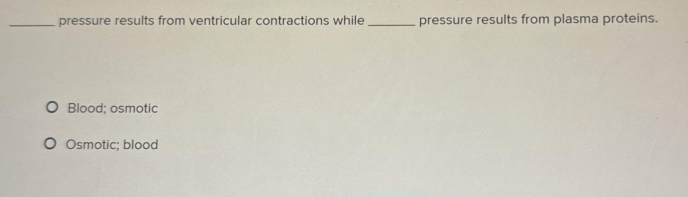 Solved pressure results from ventricular contractions while | Chegg.com
