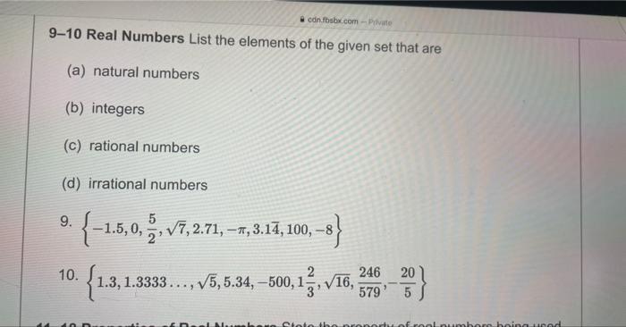 Solved 59-60 Intervals Express each set in interval | Chegg.com